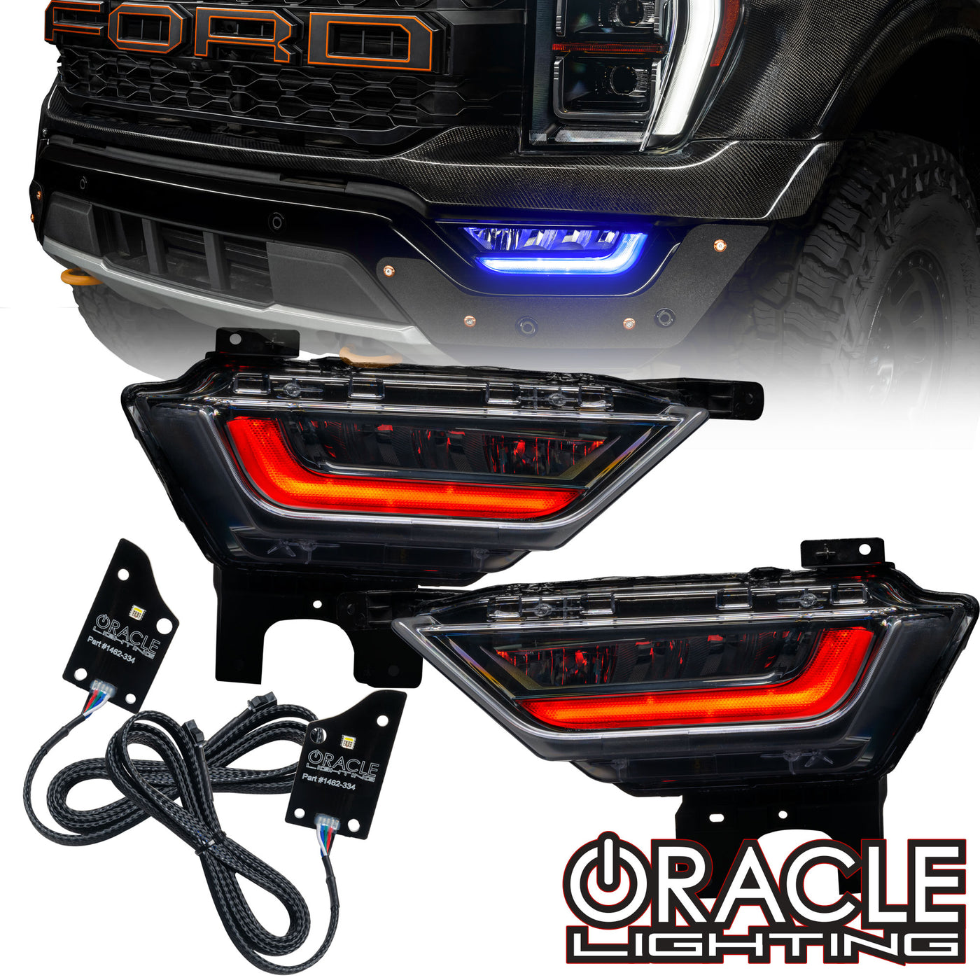 2021-2023 Ford F-150 ColorSHIFT® RGB+W Fog Light DRL Upgrade Kit ...