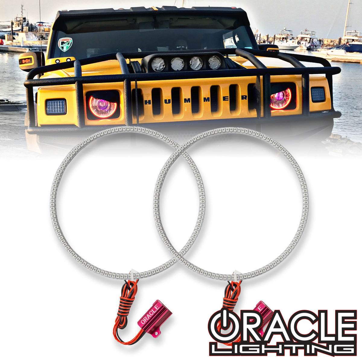 2003-2010 Hummer H2 LED Headlight Halo Kit | ORACLE Lighting