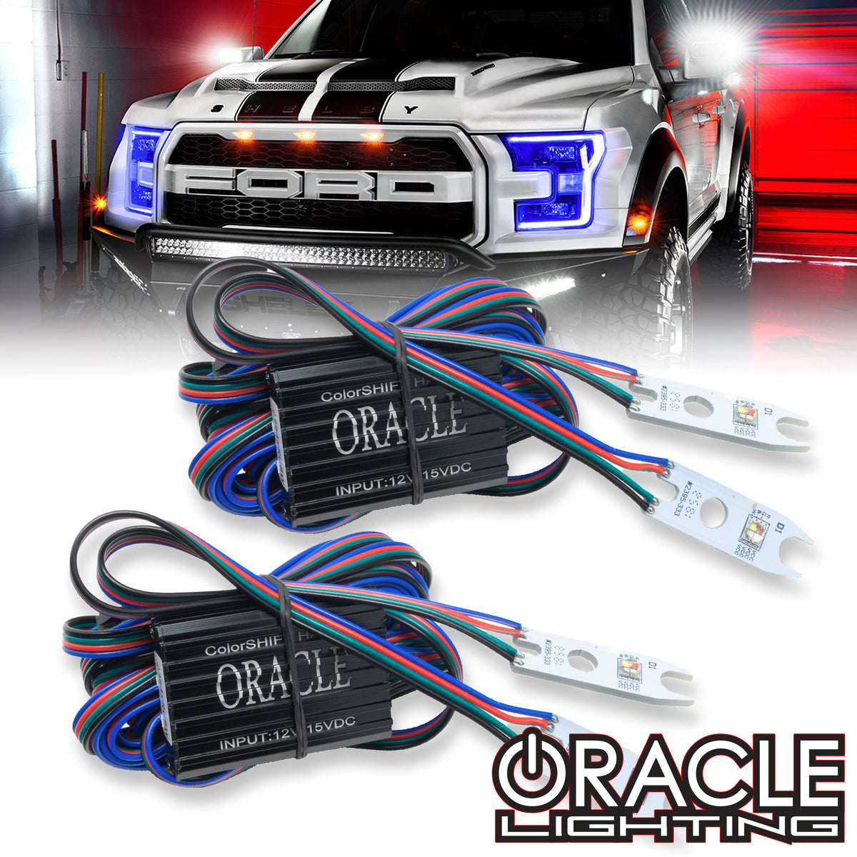 2015-2017 Ford F-150 ColorSHIFT® Headlight DRL Upgrade Kit | ORACLE ...