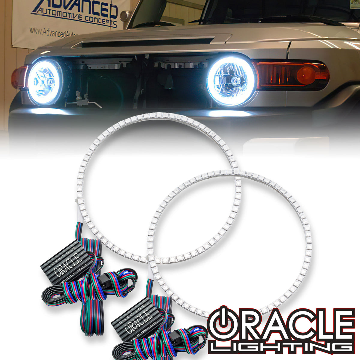 2007-2014 Toyota FJ Cruiser LED Headlight Halo Kit | ORACLE Lighting