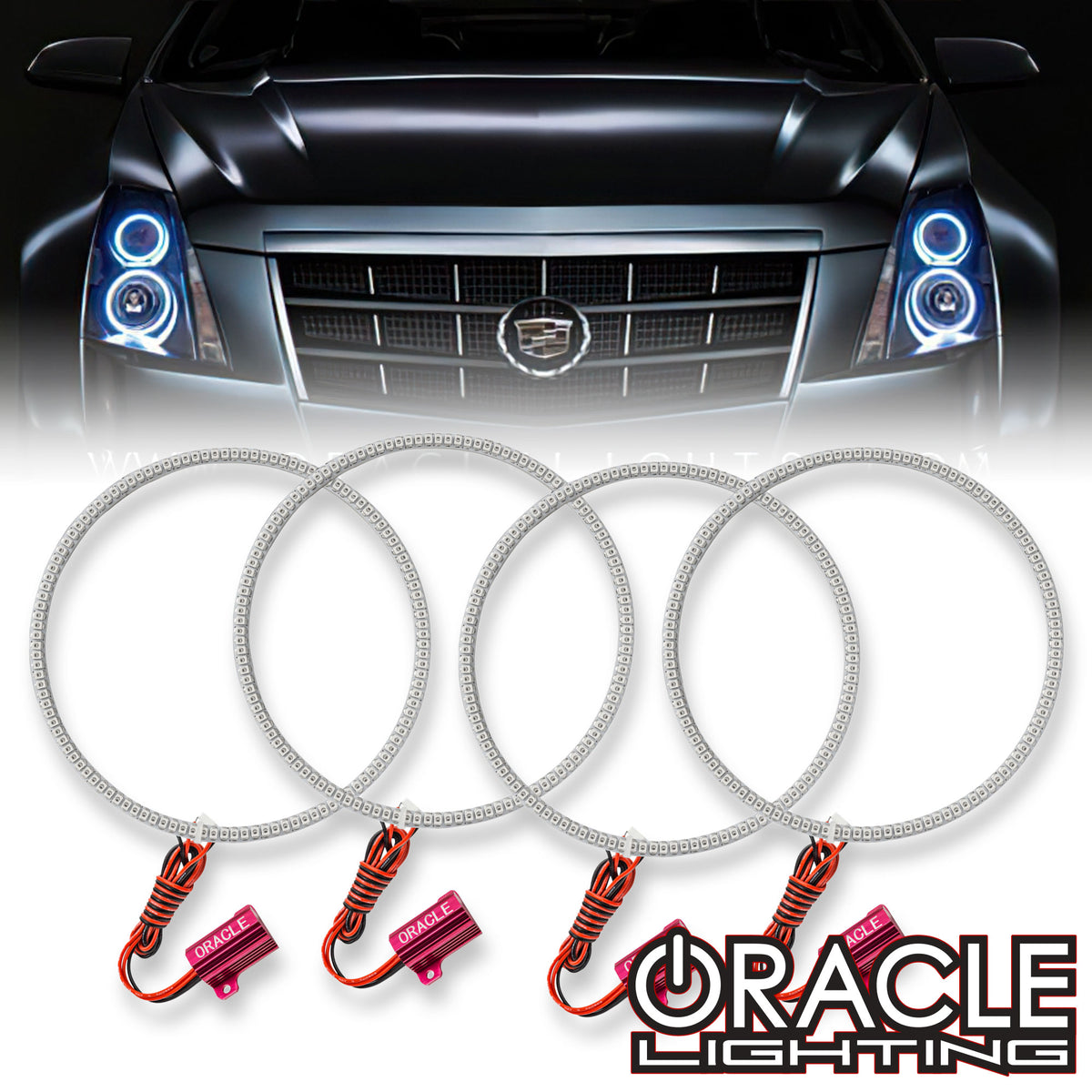 2008-2013 Cadillac CTS/CTS-V Sedan LED Headlight Halo Kit | ORACLE Lighting