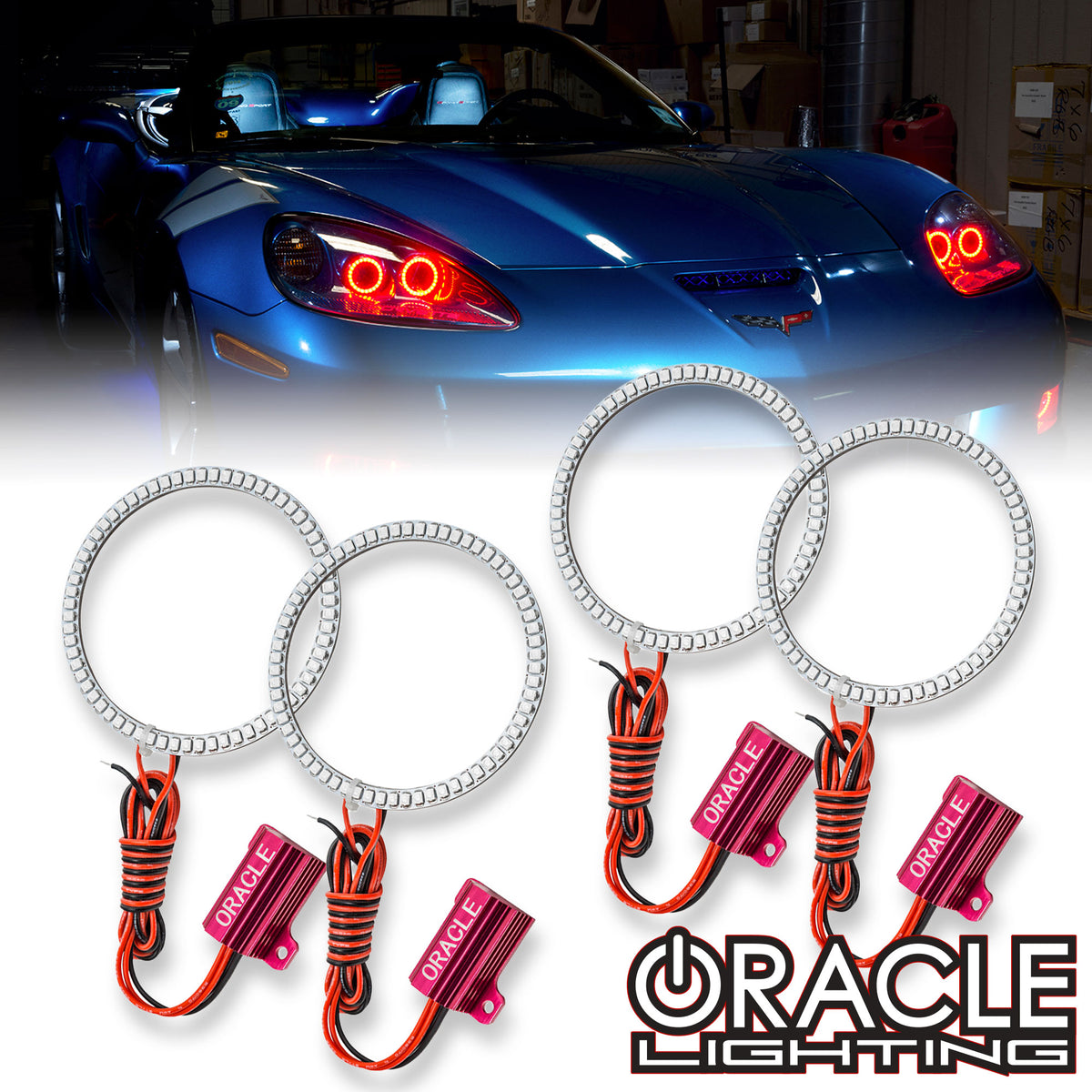 2005-2013 Chevrolet C6 Corvette LED Headlight Halo Kit | ORACLE Lighting