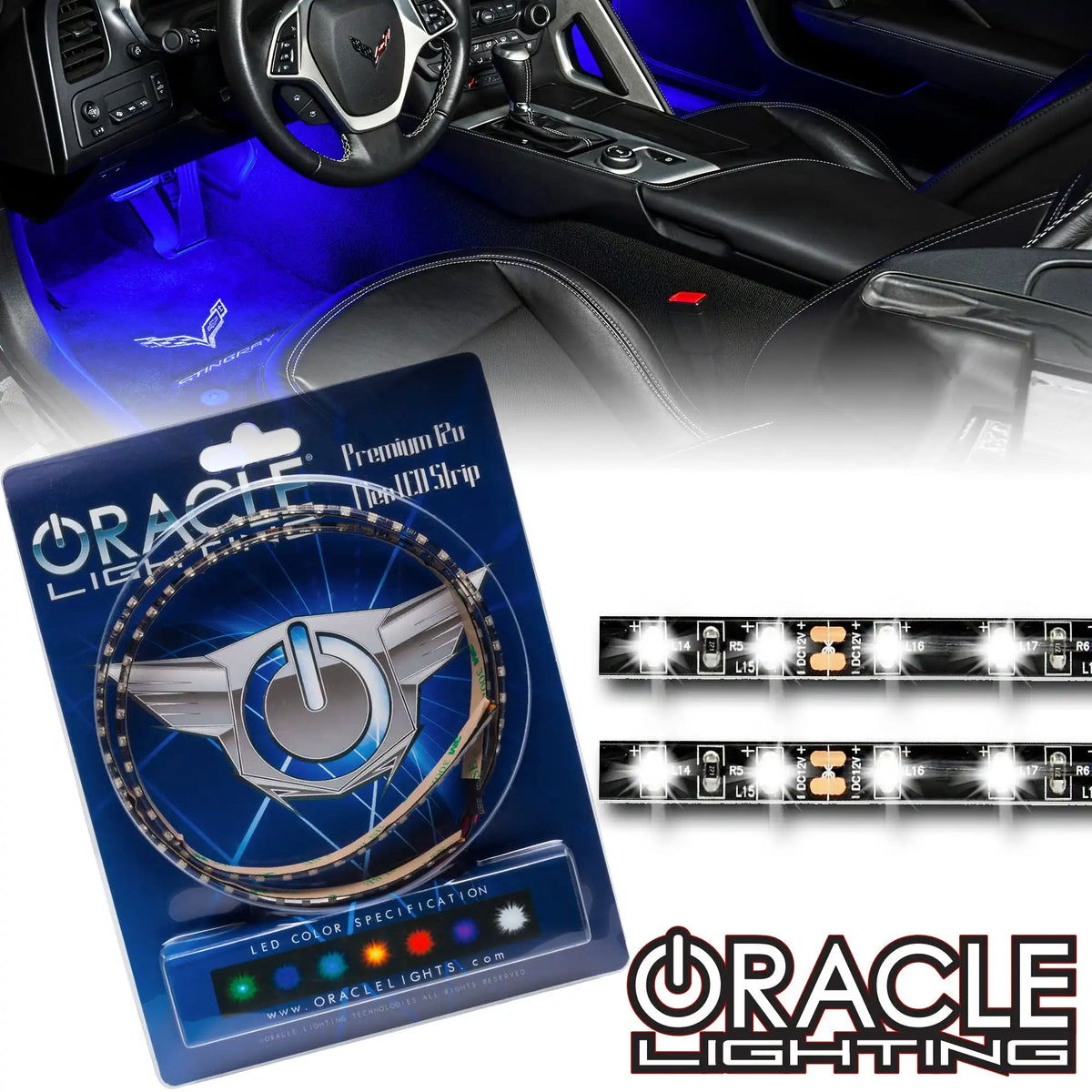 ORACLE Ambient LED Flexible Strip Footwell Kit | Universal | ColorSHIFT ...