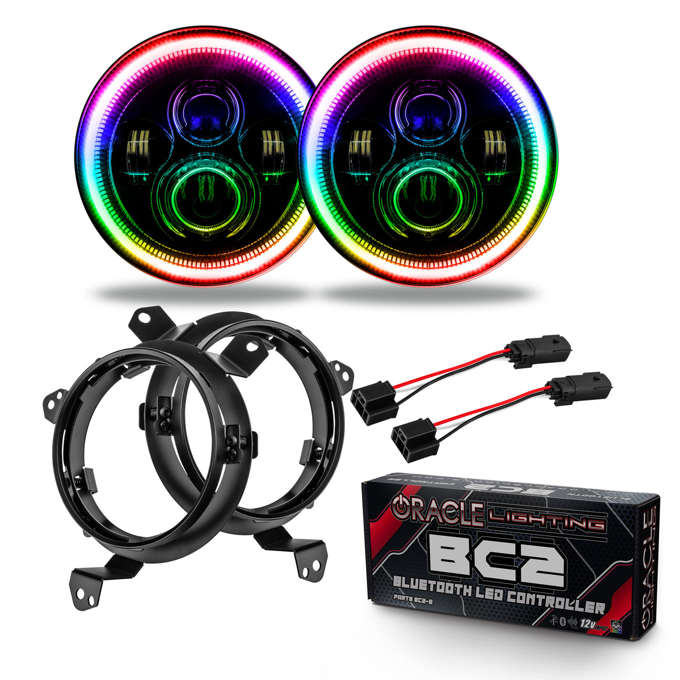 Jeep Wrangler JL / Gladiator JT 7" High Powered LED Headlights (Pair ...