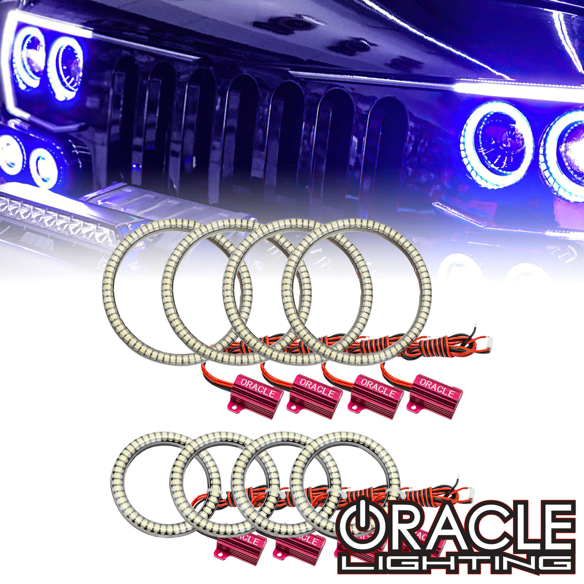 ORACLE Lighting Vector™ Series Grill LED Halo Kit - JK/JL/JT