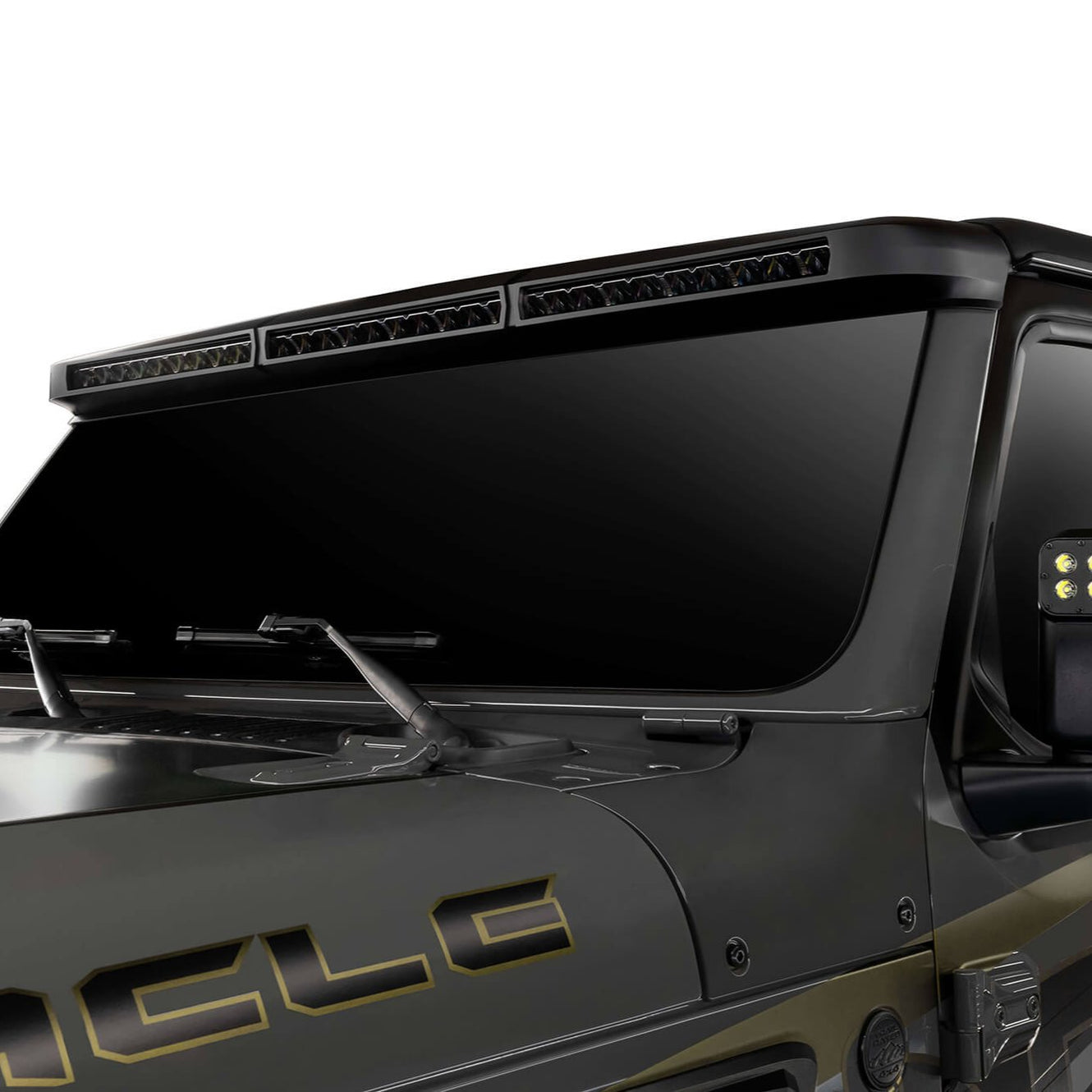 Integrated Windshield Roof LED Light Bar Jeep Wrangler JL & Gladiator ...