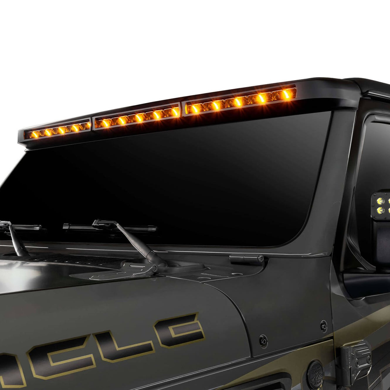 Integrated Windshield Roof LED Light Bar Jeep Wrangler JL & Gladiator ...