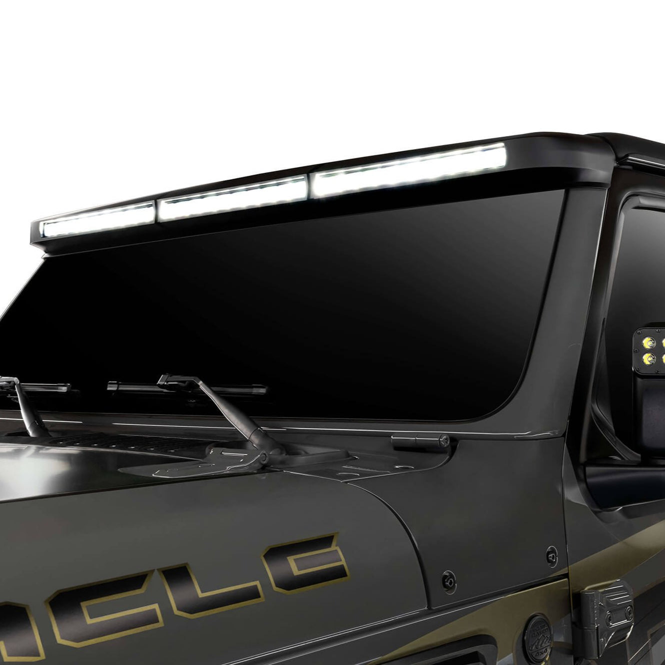 Integrated Windshield Roof LED Light Bar Jeep Wrangler JL & Gladiator ...