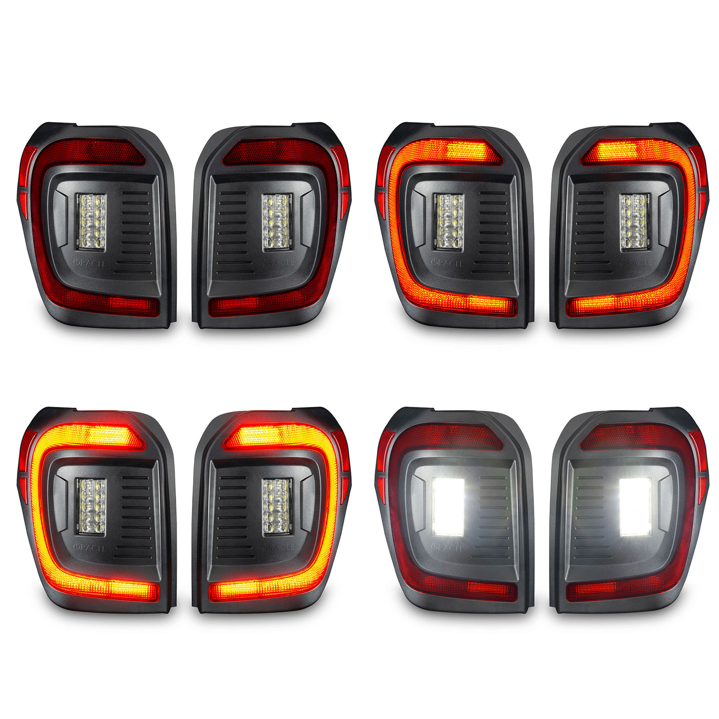 Flush Style (Lensless) LED Tail Lights for 2014-2024 Toyota 4Runner ...