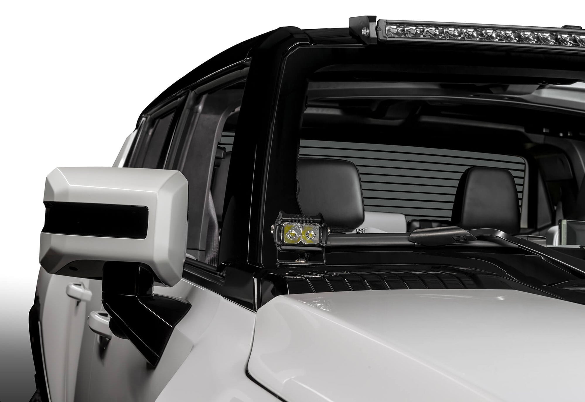 2022-2025 Hummer EV Aux Light A-Pillar/ Hood Mount Brackets (Pair ...
