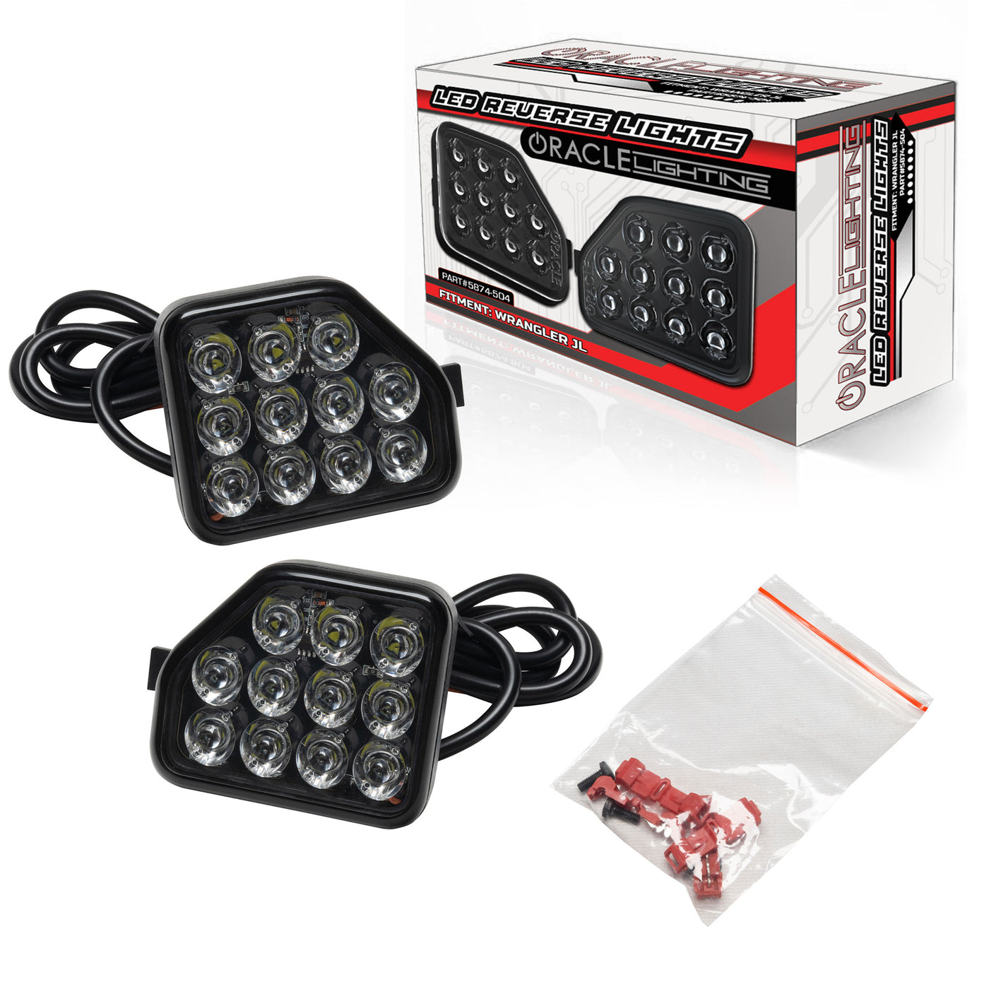 Rear Bumper LED Reverse Lights for Jeep Wrangler JL | ORACLE Lighting