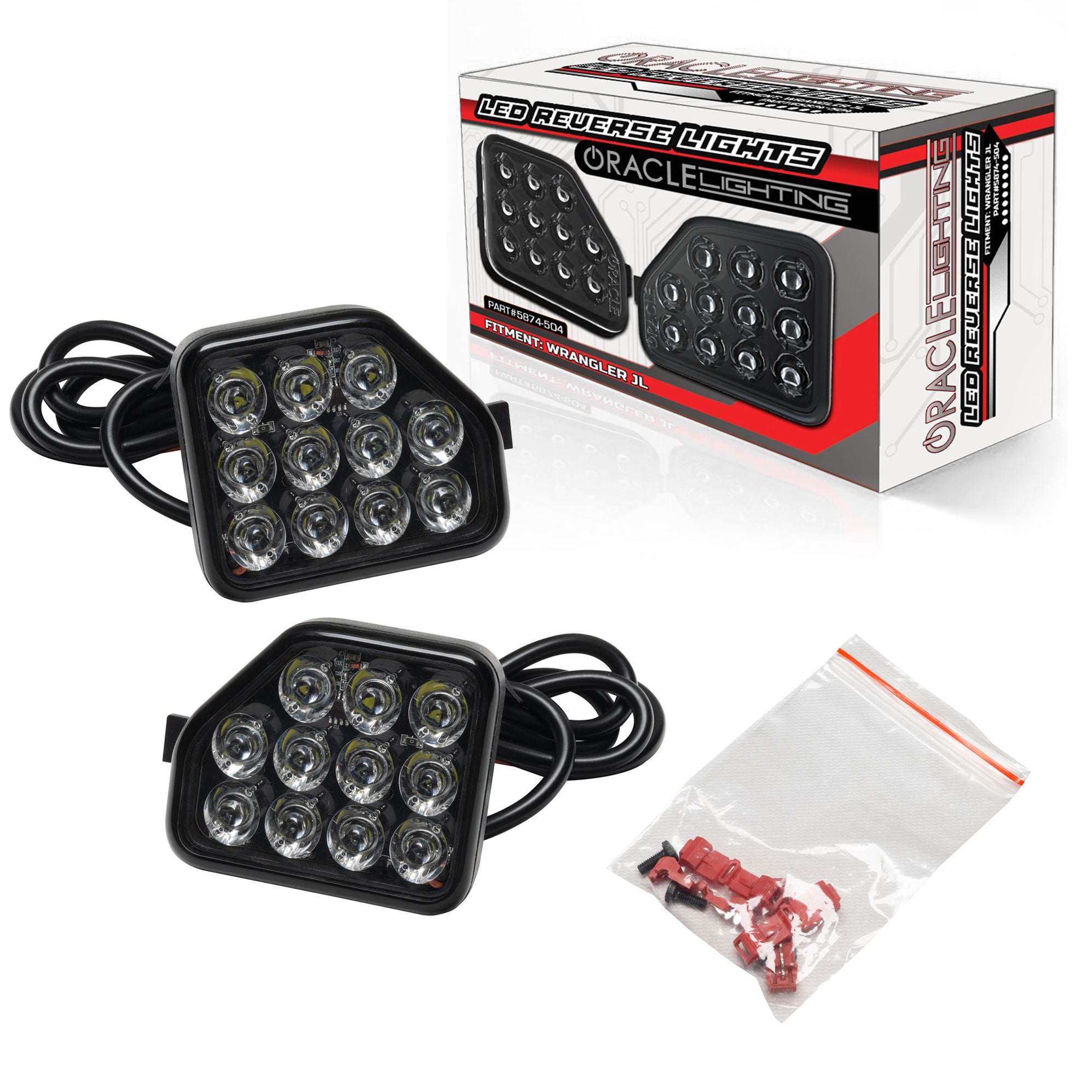 Rear Bumper LED Reverse Lights for Jeep Wrangler JL | ORACLE Lighting