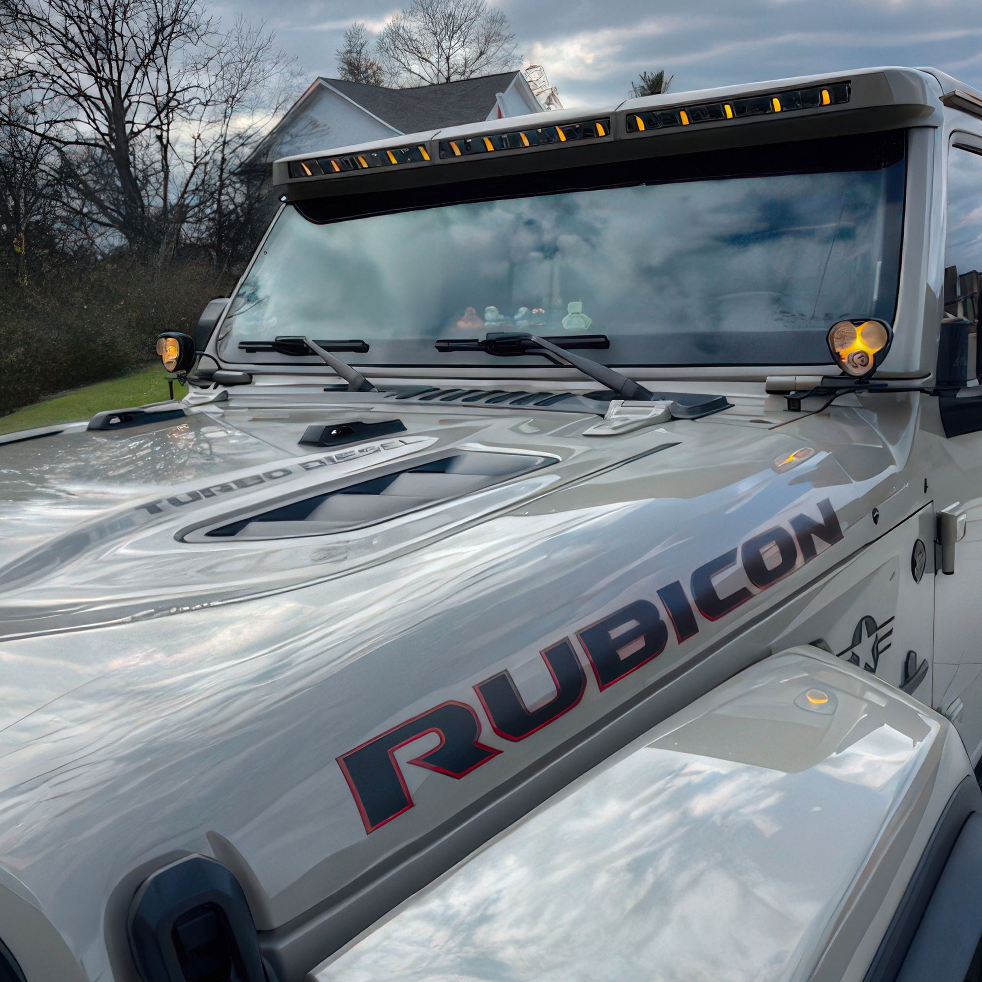 Integrated Windshield Roof LED Light Bar Jeep Wrangler JL & Gladiator ...