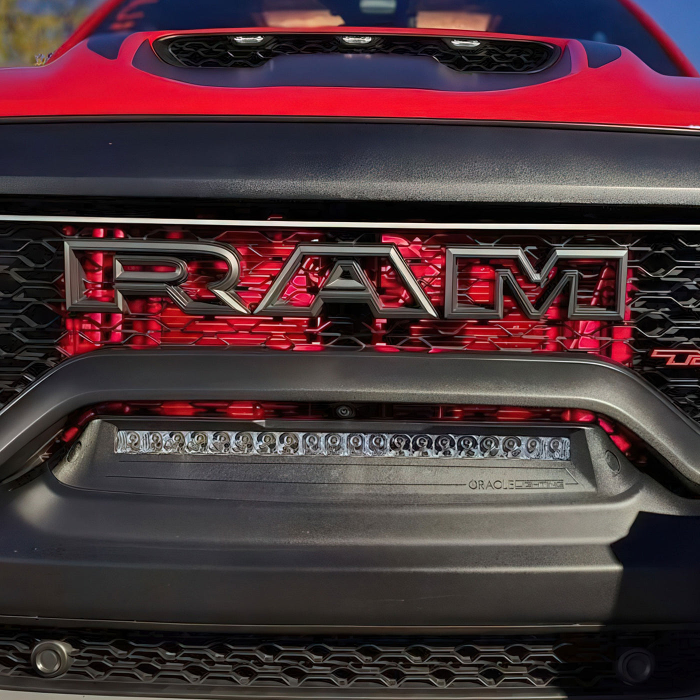 2019+ RAM Rebel/TRX Front Bumper Flush LED Light Bar System from ORACLE ...