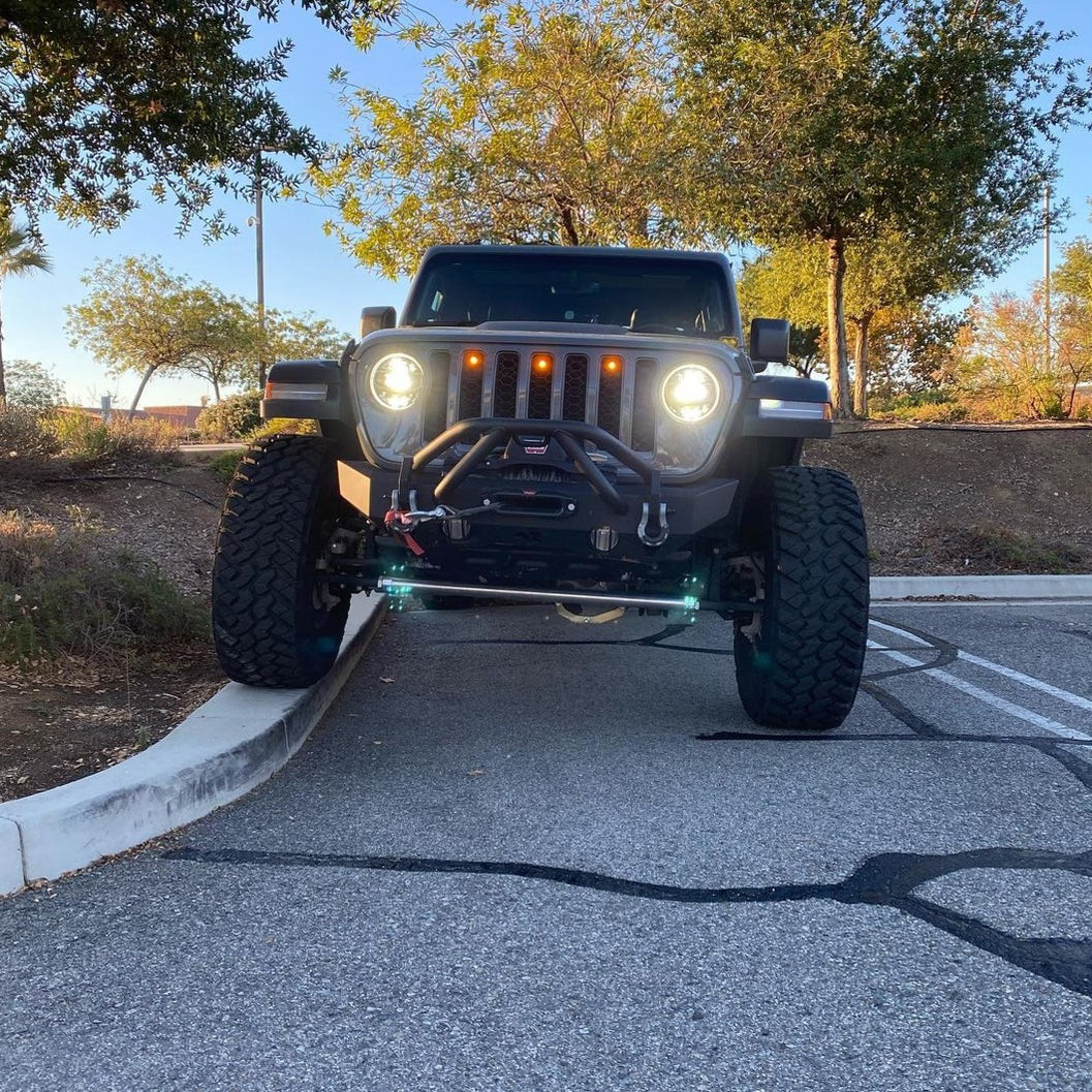 Pre-Runner Style LED Grill Light Kit for Jeep Gladiator JT | ORACLE ...