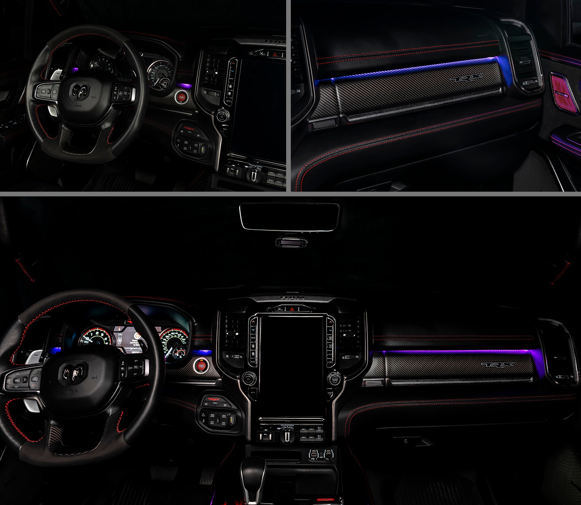 RAM Complete Interior Ambient Lighting ColorSHIFT® RGB Conversion Kit ...
