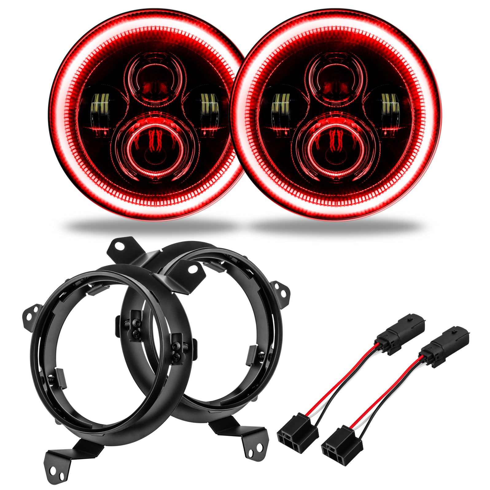 Jeep Wrangler JL / Gladiator JT 7" High Powered LED Headlights (Pair ...