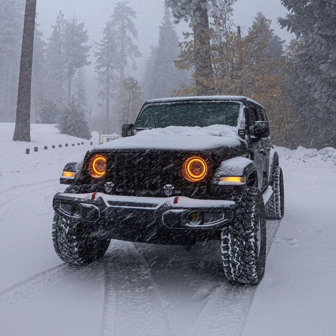 7" High Powered LED Headlights (Pair) - Black Bezel | ORACLE Lighting