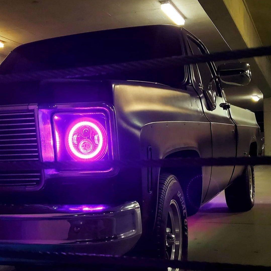 7" High Powered LED Headlights (Pair) - Black Bezel | ORACLE Lighting