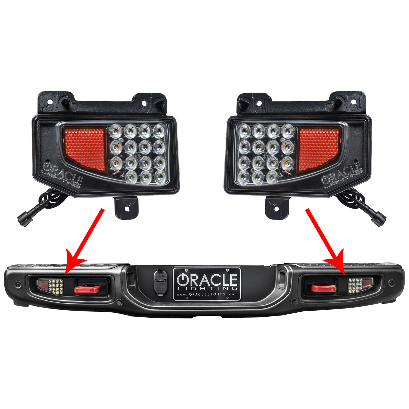 Rear Bumper LED Reverse Lights for Jeep Gladiator JT | ORACLE Lighting