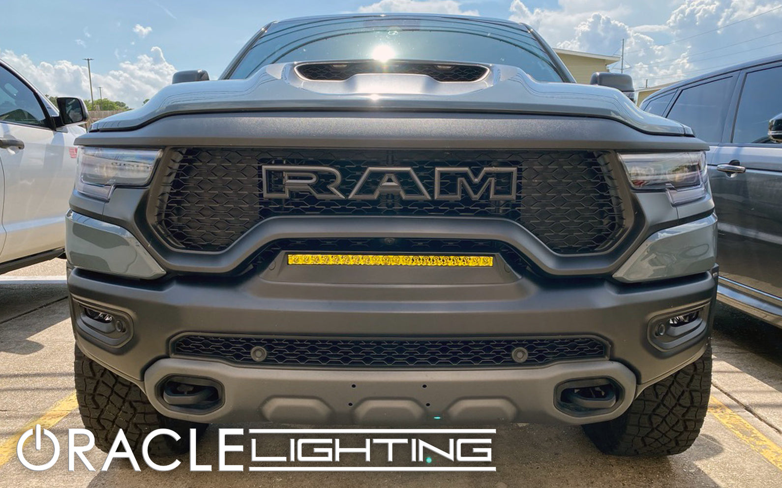 2019+ RAM Rebel/TRX Front Bumper Flush LED Light Bar System from ORACLE ...