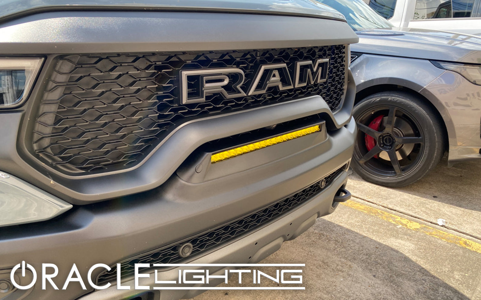 2019+ RAM Rebel/TRX Front Bumper Flush LED Light Bar System from ORACLE ...