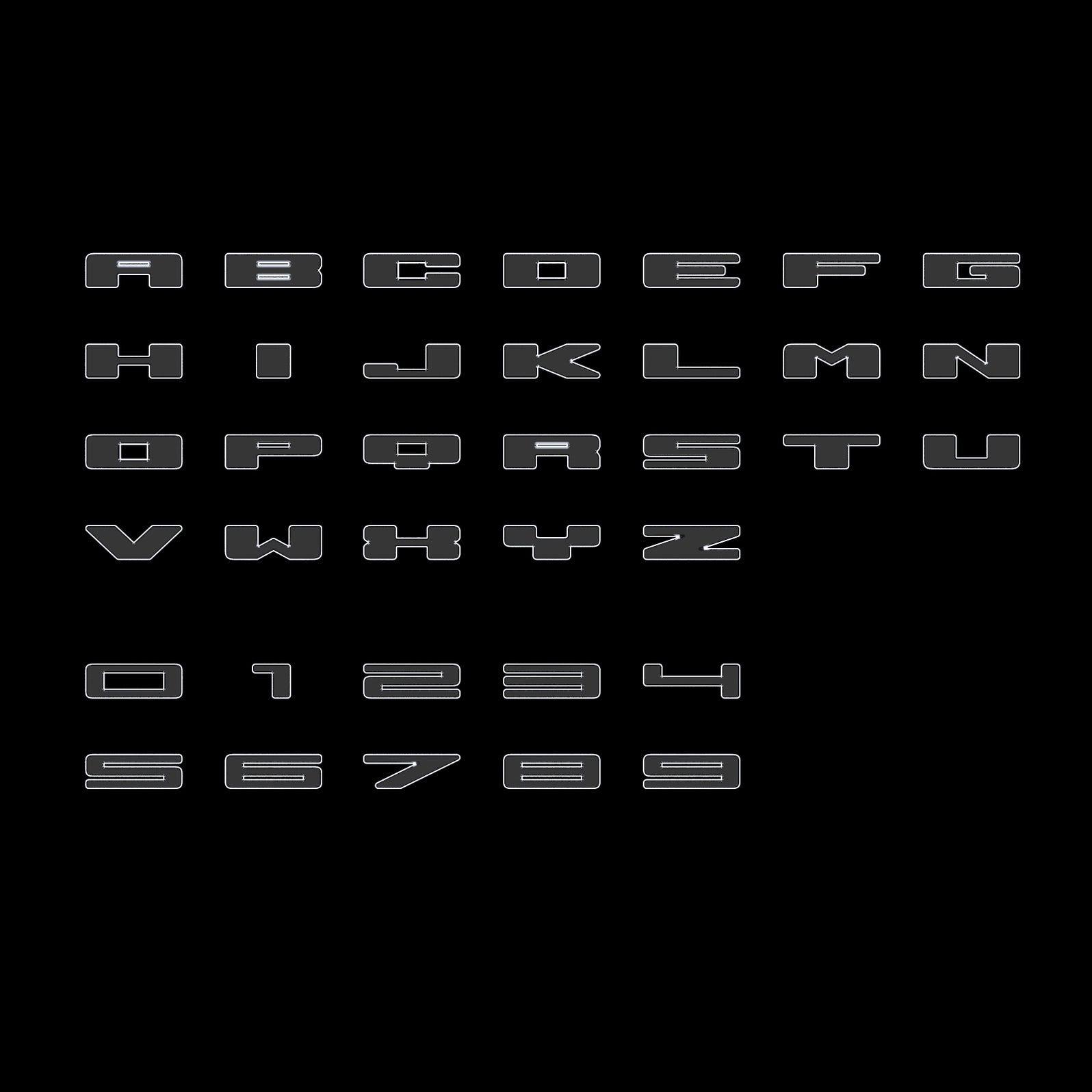 Universal Illuminated LED Letter Badges - White LED - Individual ...