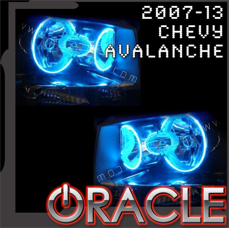 2007-2013 Chevy Avalanche Blue ORACLE Halo Kit — ORACLE Lighting
