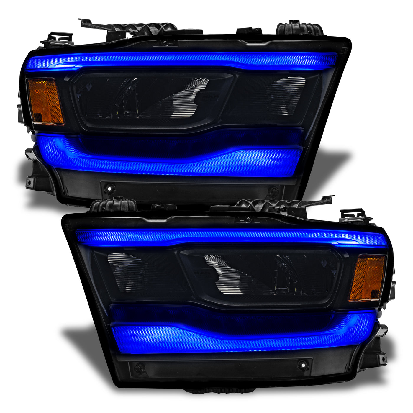 2019-2024 Dodge RAM 1500 RGB+W Headlight DRL Upgrade Kit - Reflector ...